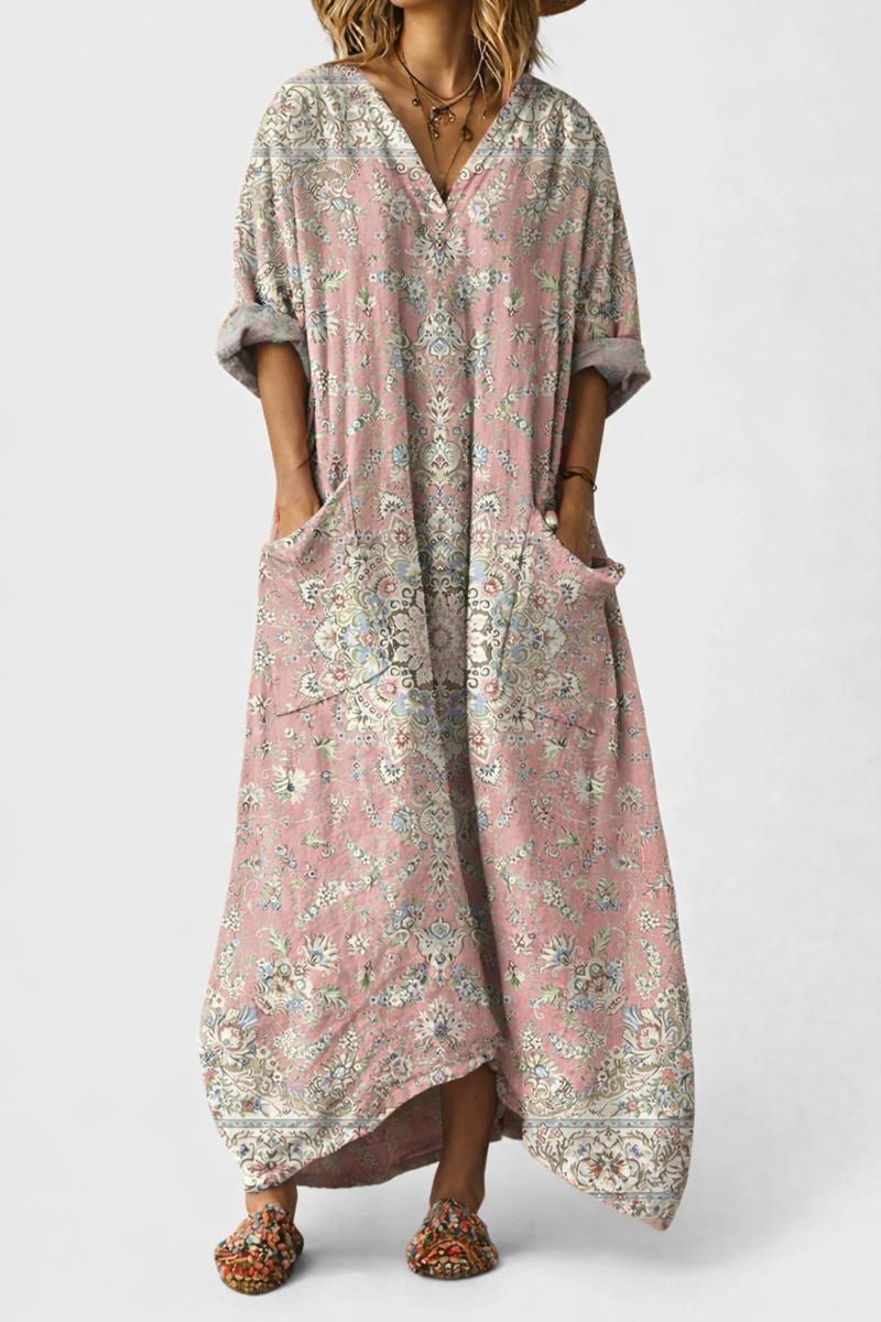 Marintia – Vestido con escote en pico – Paula Barcelona